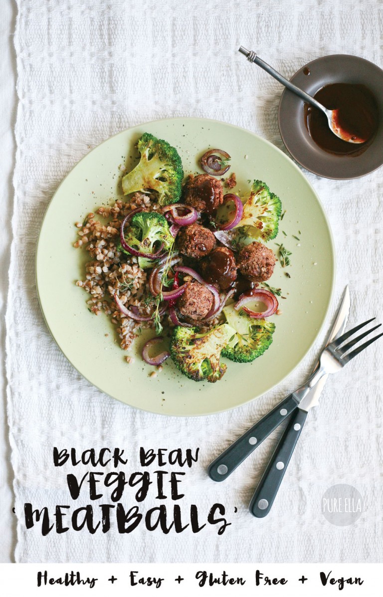 Black Beans Vegetarian Meatballs Recipe (healthy, gluten free, vegan)