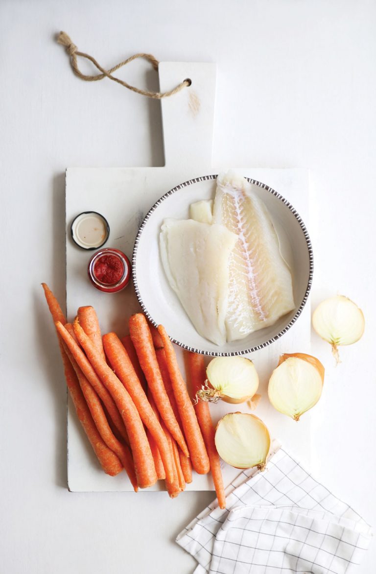 Shredded Carrot Fish Casserole